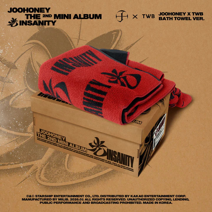 JOOHONEY (MONSTA X) - 光 INSANITY 2ND MINI ALBUM [TWB BATH TOWEL VER ...
