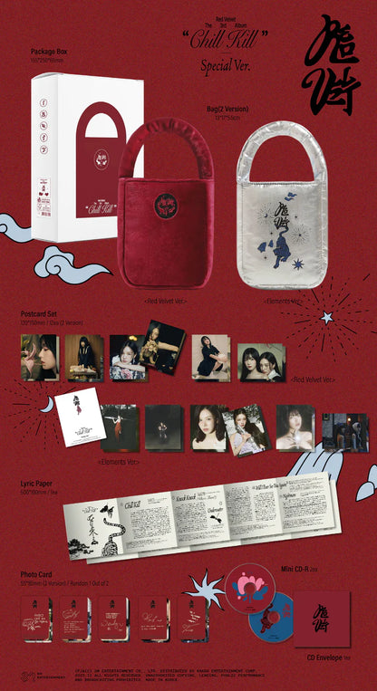 RED VELVET - CHILL KILL 3RD ALBUM [SPECIAL VER. LIMITED EDITION ...